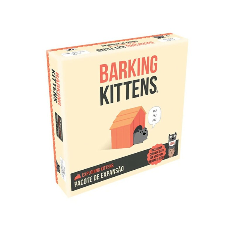 Exploding Kittens: Barking Kittens - Expansão - Playeasy