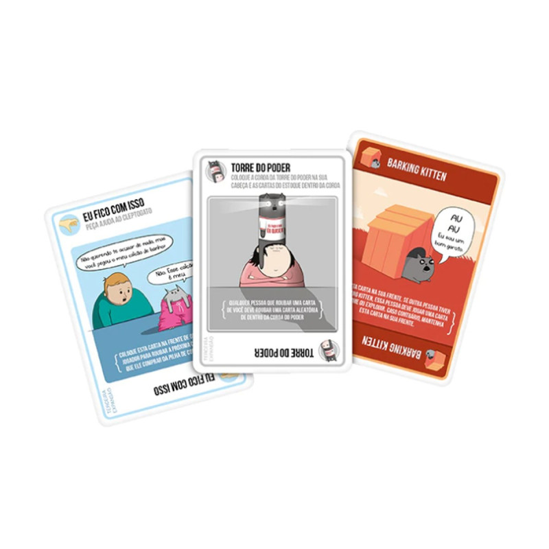 Exploding Kittens: Barking Kittens - Expansão - Playeasy