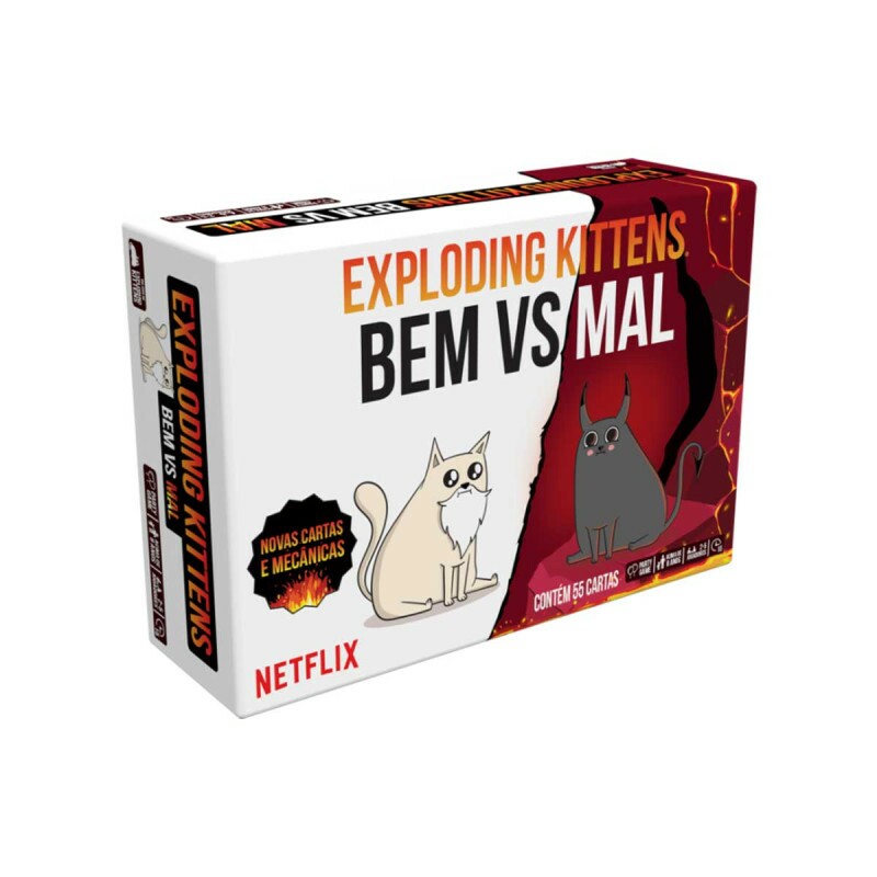 Exploding Kittens: Bem vs Mal - Playeasy